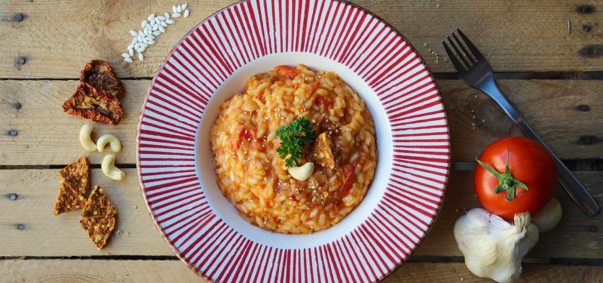 Recette de Risotto à la tomate - Les Fruits Detendus