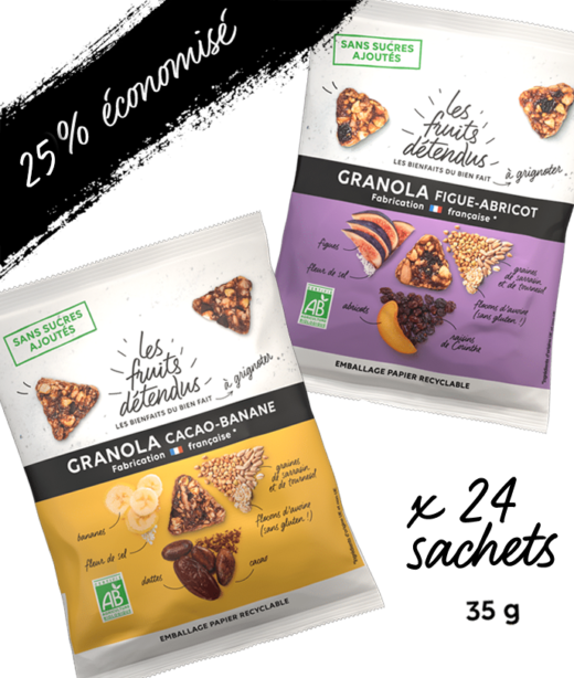 Granola Bio sans gluten et sans sucre | Les Fruits Detendus