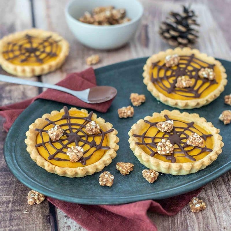 Mini tartelettes au potimarron d'halloween - Les Fruits Detendus
